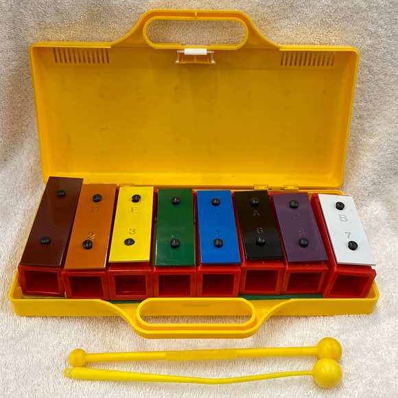Resonator Bells | Other | Vintage Resonator Yellow Xylophone Bells ...
